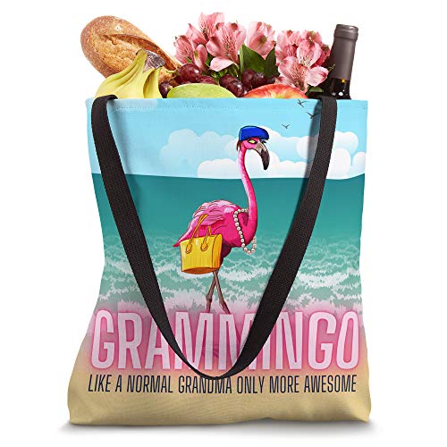 Grammingo Like a Normal Grandma Pink Flamingo Gift For Women Tote Bag