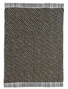 lr home modern interwoven throw blanket with fringe 50″ x 60″