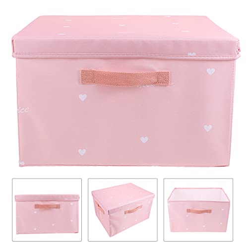 PATKAW Collapsible Storage Boxes Fold- able Sock Storage Box with Lid Clothes Storage Box with Lid (L) Toys Storage Organizer