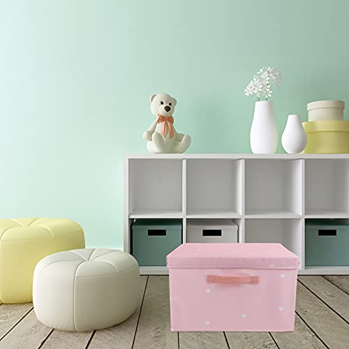 PATKAW Collapsible Storage Boxes Fold- able Sock Storage Box with Lid Clothes Storage Box with Lid (L) Toys Storage Organizer