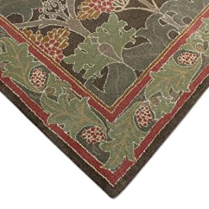 Decor Home Maya Green Ancient Design by Morris Traditional Oriental Antique Style Handmade Tufted 100% Wool Area Rugs & Carpet (8'x10')