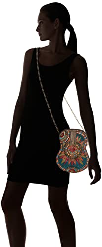 Mary Frances womens Good Vibes Only Crossbody Guitar Handbag Shoulder Bag, Multi, One Size US