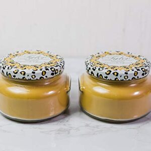 Tyler Candle Fleur de Lis 2-Pack | 22 oz. Glass Jar Scented Candles | Exotic Pomegranate Scents Double-Wick Candles for The Home | Gift Set Made in USA