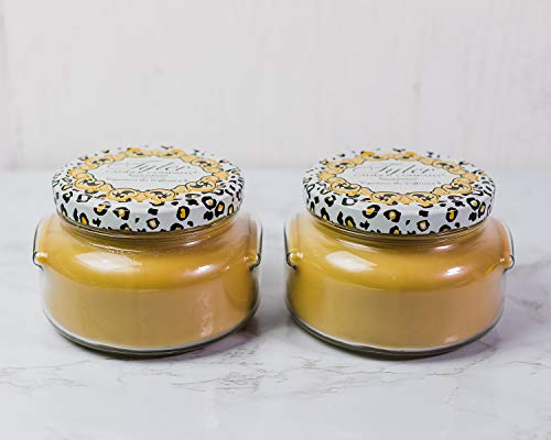 Tyler Candle Fleur de Lis 2-Pack | 22 oz. Glass Jar Scented Candles | Exotic Pomegranate Scents Double-Wick Candles for The Home | Gift Set Made in USA