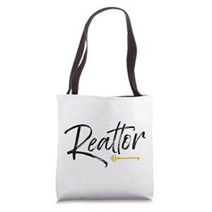 cute real estate agent realtor tote bag