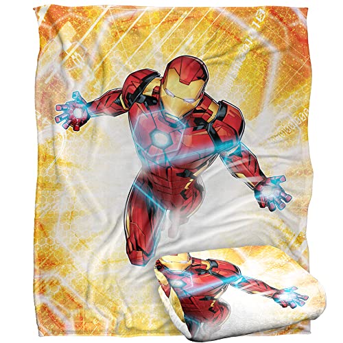 Marvel Iron Man Highly Rendered Silky Touch Super Soft Throw Blanket 50" x 60"