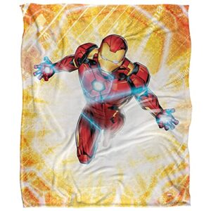 Marvel Iron Man Highly Rendered Silky Touch Super Soft Throw Blanket 50" x 60"