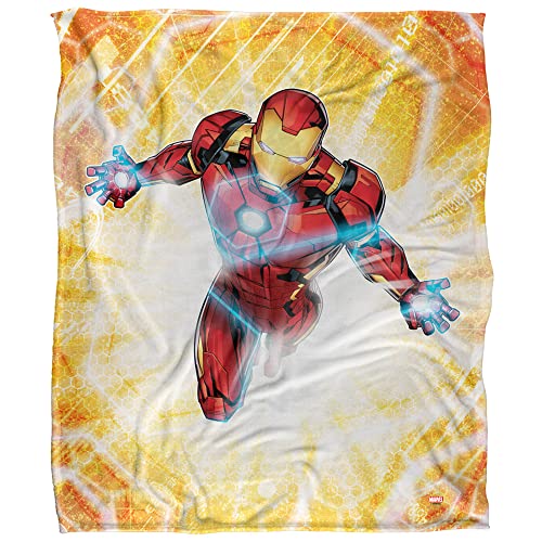 Marvel Iron Man Highly Rendered Silky Touch Super Soft Throw Blanket 50" x 60"