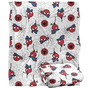 marvel spiderman kawaii silky touch super soft throw blanket 50″ x 60″