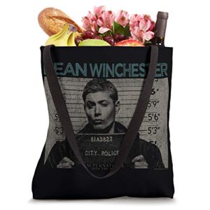 Supernatural Dean Mug Shot Tote Bag