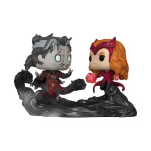 funko pop! moment marvel: doctor strange multiverse of madness – dead strange and scarlet witch, multicolor, 60915