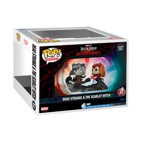 Funko Pop! Moment Marvel: Doctor Strange Multiverse of Madness - Dead Strange and Scarlet Witch, Multicolor, 60915