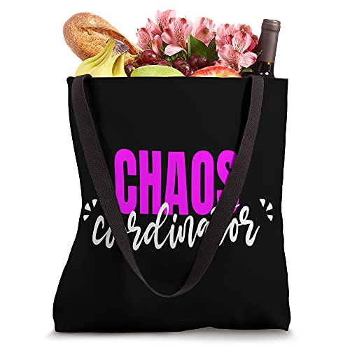 Chaos Coordinator Funny Parent Teacher Tote Bag