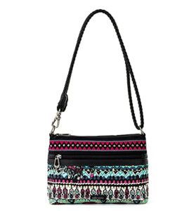 sakroots campus mini crossbody, pinkberry one world