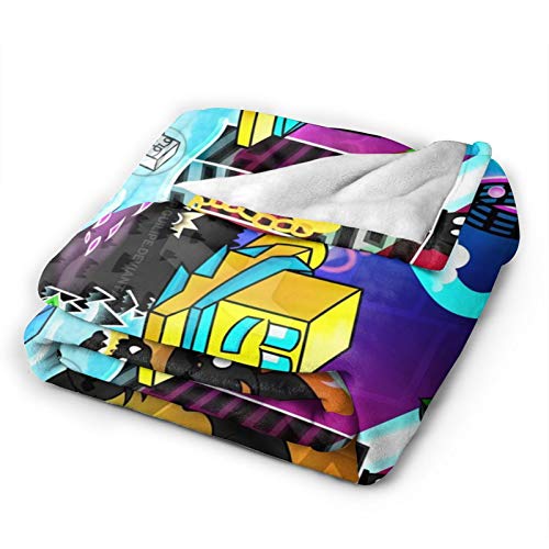 uiuzirv Game Throw Blanket Flannel Printed Super Soft Bed Throw Blanket for Sleepers,Bed,Sofa 50" X40