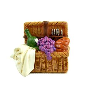 touch of nature 1.25” x 1.75” fairy garden picnic basket 1pc