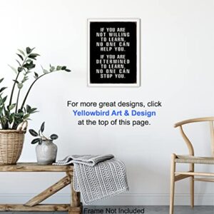 Motivational Wall Art - Office Wall Art & Decor Motivational poster - Positive Quotes Wall Decor - Encouragement Gifts - Positive Sayings for Wall Decor - Entrepreneur Wall Art - Inspirational Quotes