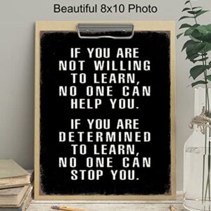 Motivational Wall Art - Office Wall Art & Decor Motivational poster - Positive Quotes Wall Decor - Encouragement Gifts - Positive Sayings for Wall Decor - Entrepreneur Wall Art - Inspirational Quotes