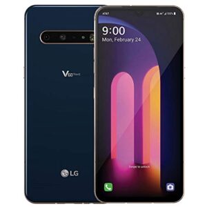 lg v60 thinq 5g lm-v600am 128gb gsm unlocked 6.8″ p-oled displaytriple 64mp+13mp+0.3mp camera phone classy blue