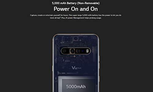 LG V60 ThinQ 5G LM-V600AM 128GB GSM Unlocked 6.8" P-OLED DisplayTriple 64MP+13MP+0.3MP Camera Phone Classy Blue