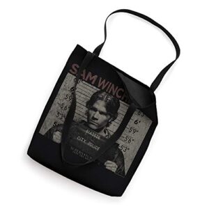 Supernatural Sam Mug Shot Tote Bag