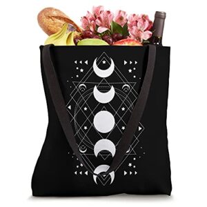 Sacred Geometry Gothic Wiccan Witch Balckcraft Wicca Occult Tote Bag