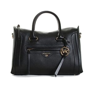 michael kors carine medium pebbled leather satchel