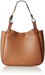 calvin klein eleanor tote, caramel