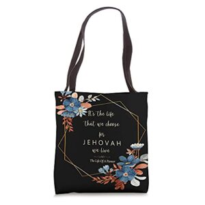 jehovah’s witness pioneer life tote bag