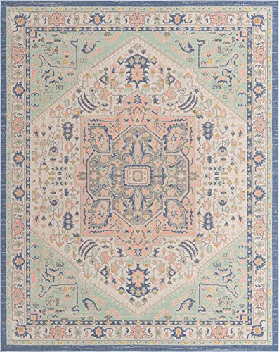 Unique Loom Whitney Collection Traditional Geometric Multi Area Rug (9' 0 x 12' 0)