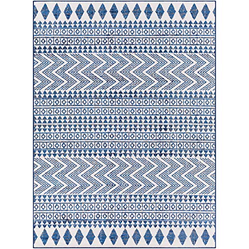 Artistic Weavers Bohemian Moroccan Calliope Area Rug, 5 ft 3 in x 7 ft, Navy