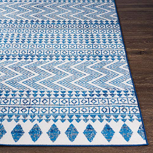 Artistic Weavers Bohemian Moroccan Calliope Area Rug, 5 ft 3 in x 7 ft, Navy