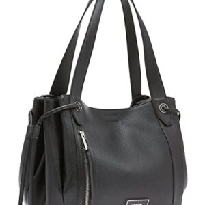 Calvin Klein Leah Tote, Black/Silver