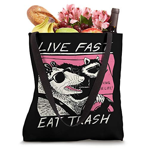 Live Fast! Eat Trash! Tote Bag