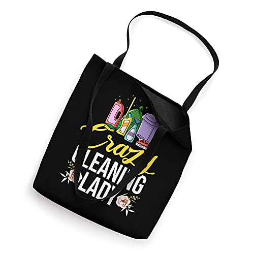 Crazy Cleaning Lady Housekeeping Housekeeper Tote Bag