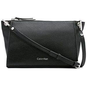 Calvin Klein Reyna Crossbody, Black/Silver