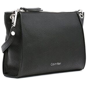 Calvin Klein Reyna Crossbody, Black/Silver