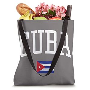 Vintage Flag of Cuba Love Your Country Tote Bag