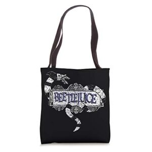 beetlejuice logo tote bag