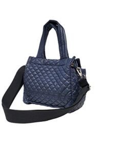 clarany quilted mini tote water repellent (navy)