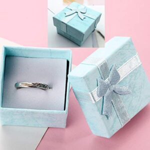 Markeny 32 Pcs Gift Box Set Ring for Ring and Earring Jewelry Anniversaries, Weddings, Birthdays, 4Color