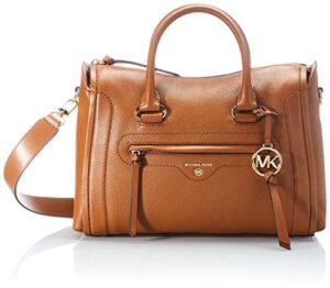 michael kors carine medium pebbled leather satchel