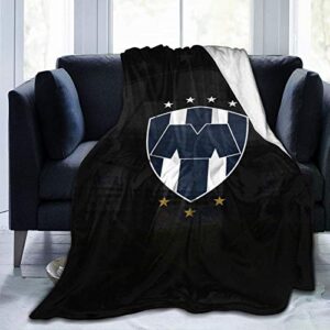 woidxzxza funda de rayados del monterrey ultra-soft micro fleece blanket flannel washable lightweight warm plush throw blankets 60×50 in