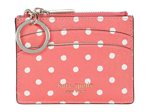 Kate Spade New York Spencer Dots Coin Card Case Peach Melba Multi One Size