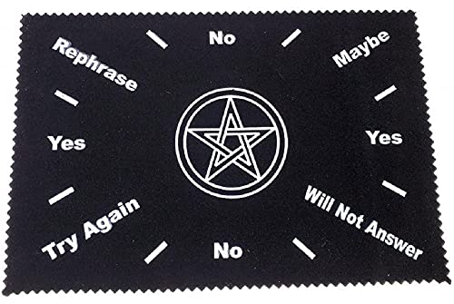 New Age Imports, Inc.® ~ Pentagram Velvet Pendulum Cloth 8x12 (Pentagram 8x12)