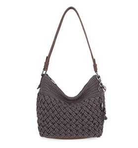 the sak sequoia small crochet hobo, mushroom