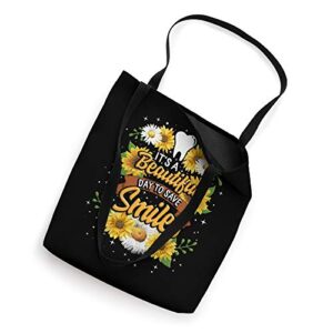 Dentist Dental Assistant Hygienist Save Smiles Graduation Tote Bag