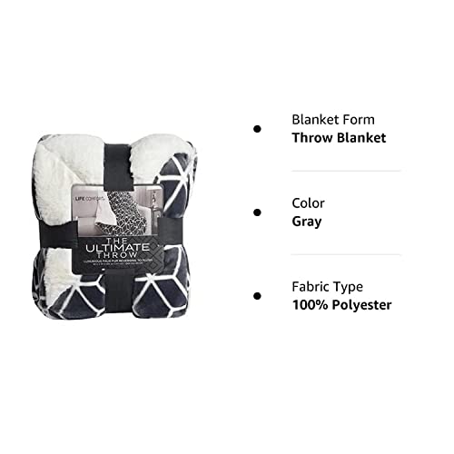 Life comfort The Ultimate Throw Faux Fur Dark Grey