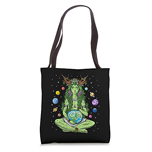 Gaia Greek Goddess Pagan Mother Earth Hippie Nature Witchy Tote Bag