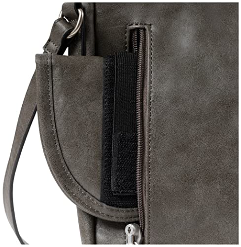 Browning Women's Concealed Carry Purse, Premium Holstered With Safety Locking Option Handbag, Sierra (Charcoal), One Size US